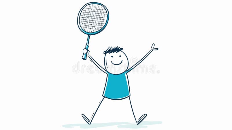 Dynamic Stick Figure Holding Pose, Extend Arms and Legs, Athletic ...