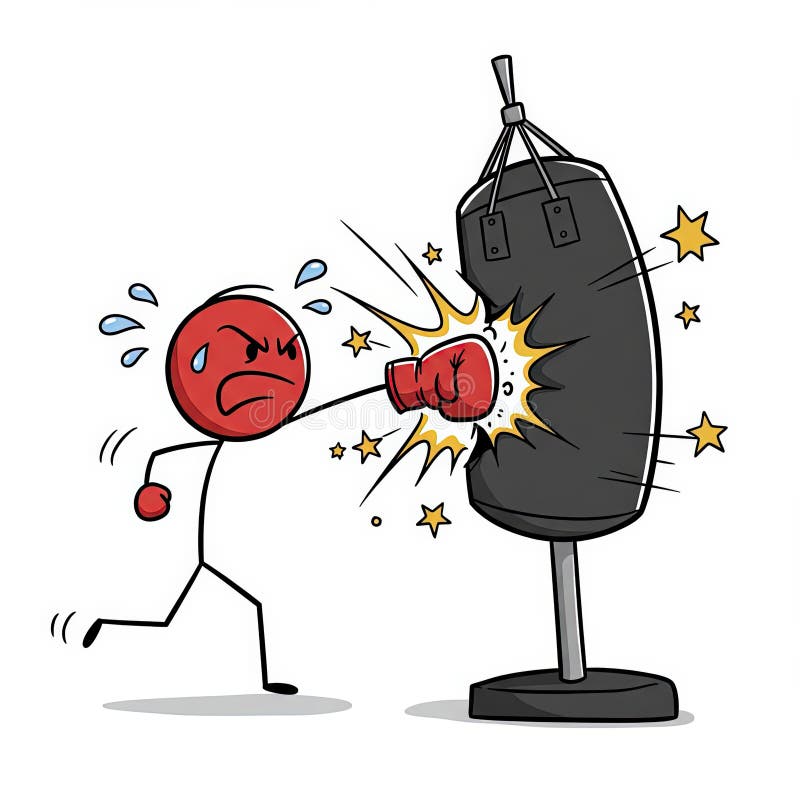 Stick Figure Punch Stock Illustrations – 359 Stick Figure Punch Stock ...
