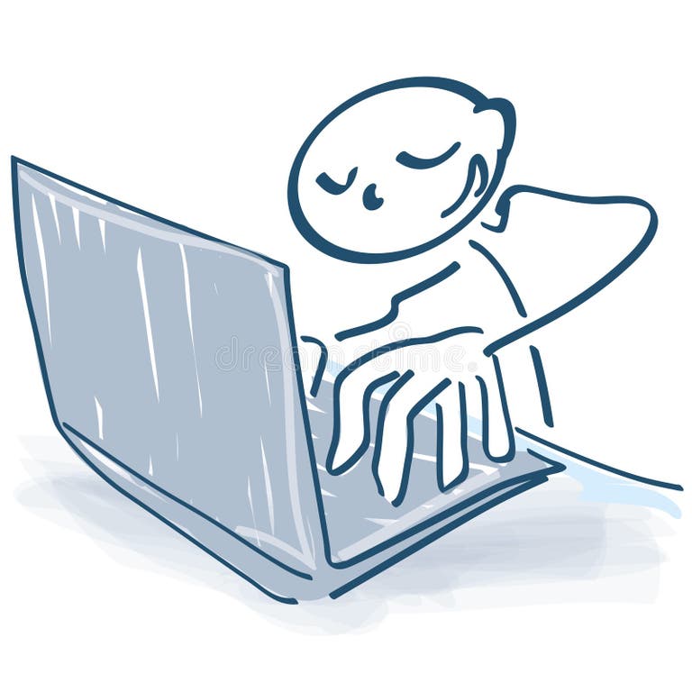 Stick Figure Technology Stock Illustrations – 3,953 Stick Figure ...