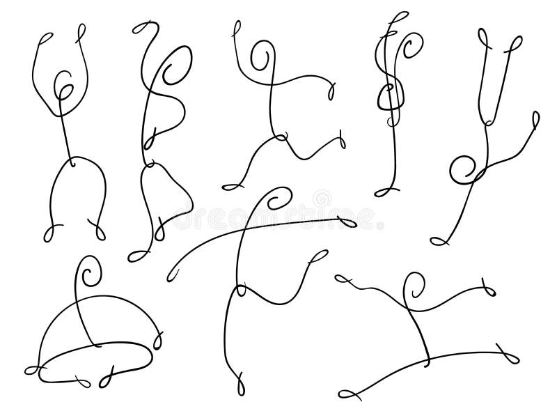 Stick Figure Dancing and Jumping Stock Vector - Illustration of dancing ...