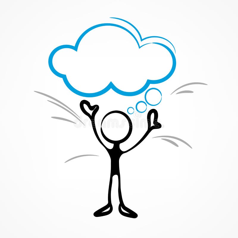 Vector Stickman Stick Figure Conversation Communication Stock Vector ...