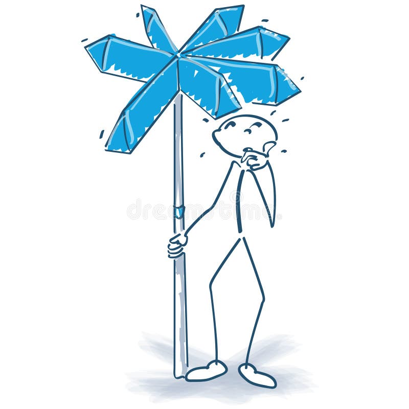 Stick Figure and Signed the Work Contract Stock Vector - Illustration ...