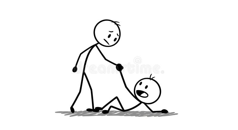 Stick Figure Helping Stock Illustrations – 588 Stick Figure Helping ...