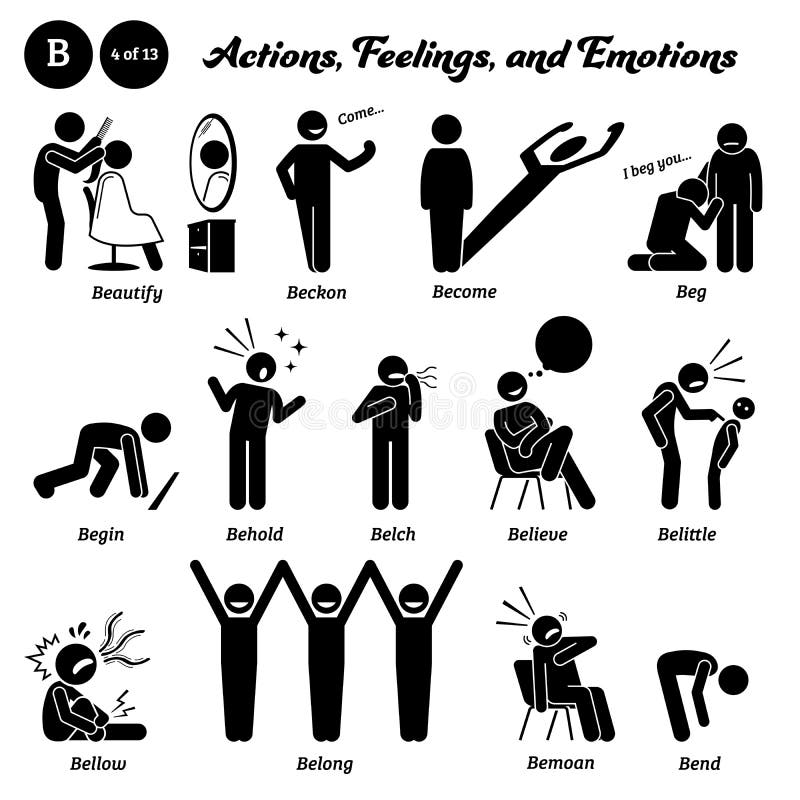 Stick Figure Human People Man Action, Feelings, and Emotions Icons ... Stick Figure Human People Man Action, Feelings, and Emotions Icons ...