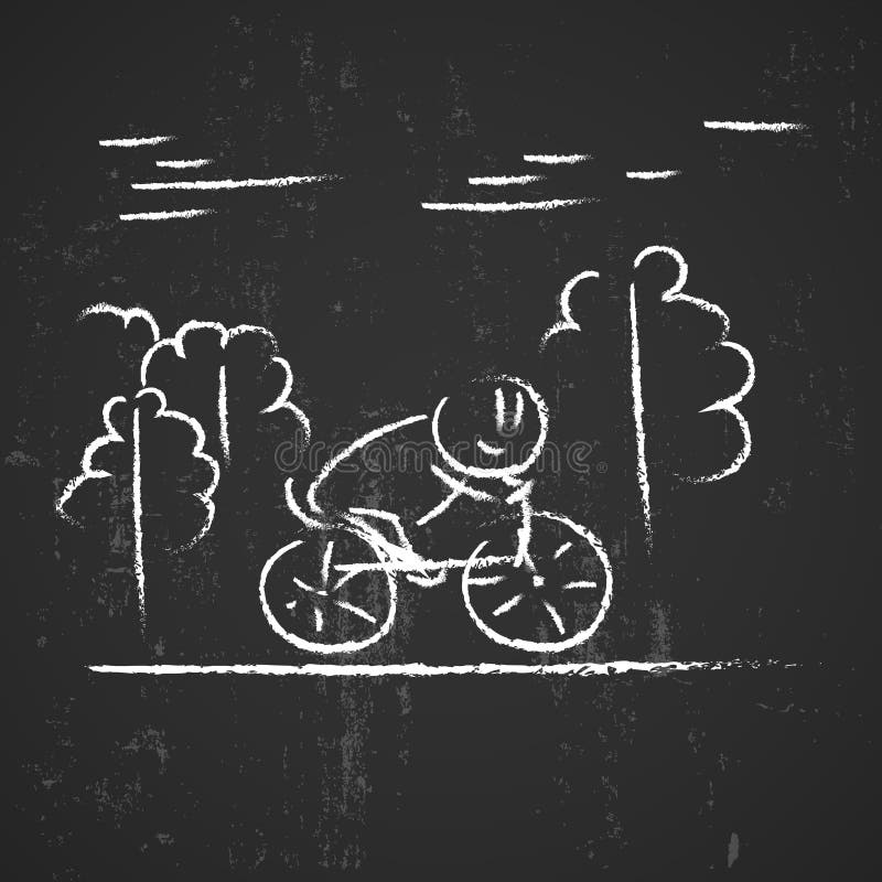 Bicycle Stick Figure Stock Illustrations – 372 Bicycle Stick Figure ...