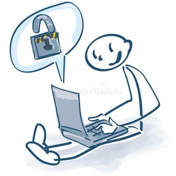 Stick Figure Laptop Stock Illustrations – 803 Stick Figure Laptop Stock ...