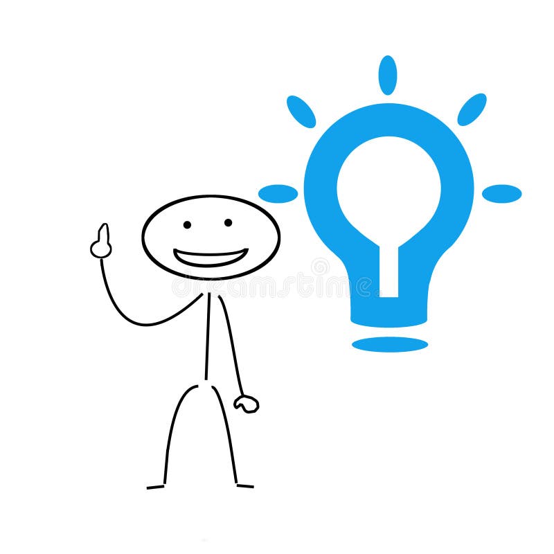Blue Stick Figure Solution Stock Illustrations – 45 Blue Stick Figure ...