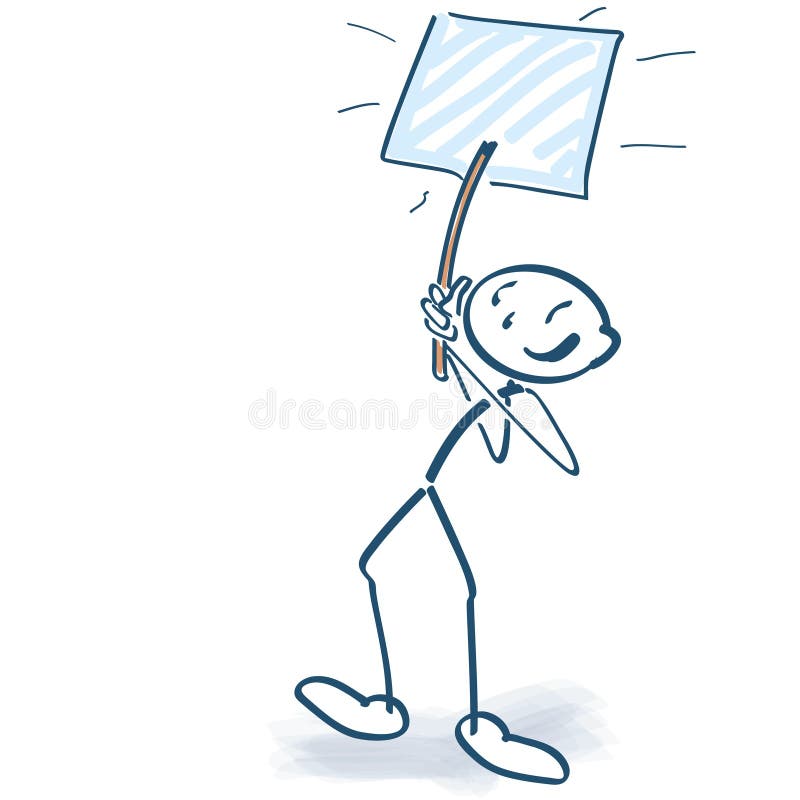 Stickman March stock illustration. Illustration of good - 18721541
