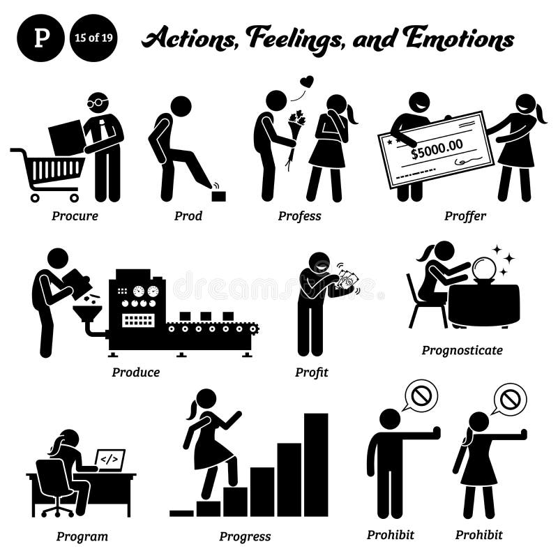 Stick Figure People Man Action, Feelings, and Emotions Icons Alphabet P ... Stick Figure People Man Action, Feelings, and Emotions Icons Alphabet P ...