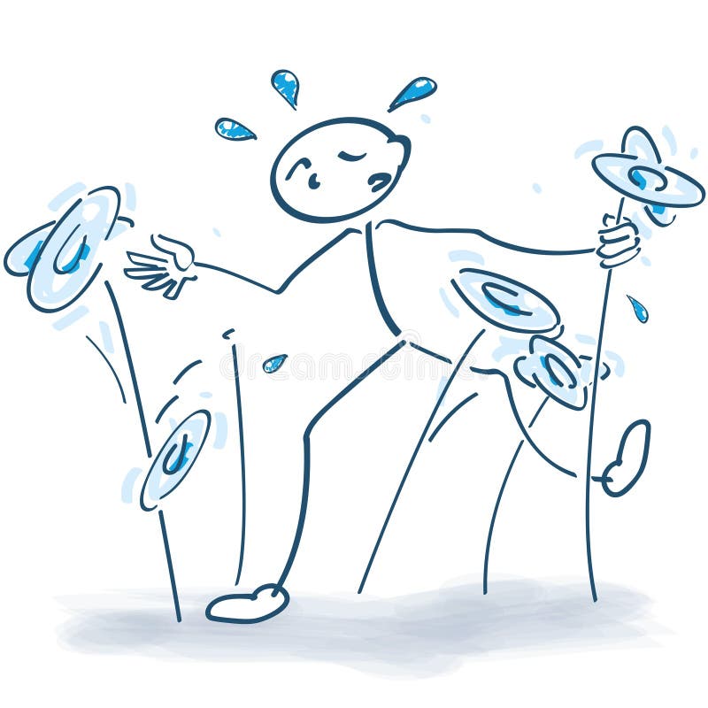 Stick Figure Plates Out Control Stock Illustrations – 1 Stick Figure ...