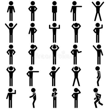 Stick Figure Rounded Stock Illustrations – 90 Stick Figure Rounded ...