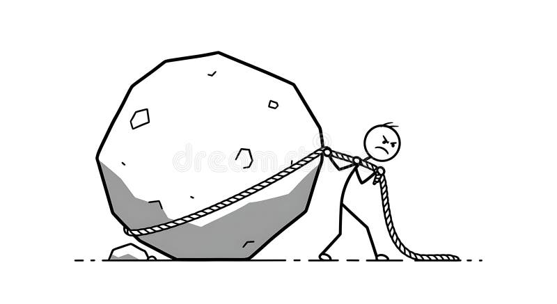 Stickman Pulling Stock Illustrations – 115 Stickman Pulling Stock ...