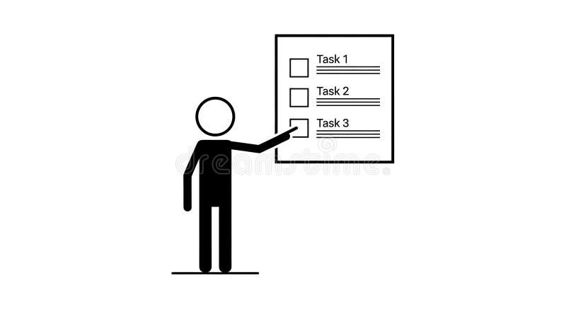 Stick Figure Project Management Stock Illustrations – 169 Stick Figure ...