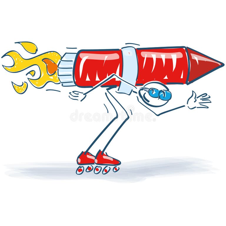 Stick Figure Rocket Stock Illustrations – 173 Stick Figure Rocket Stock ...