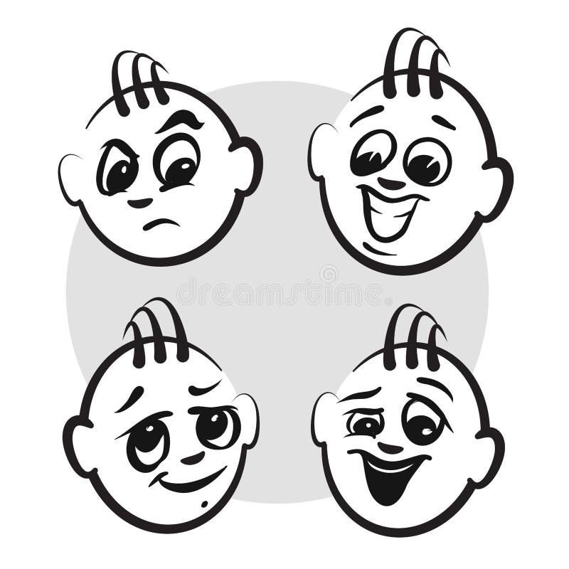 Stick Figure Series Emotions - Woman Winking Stock Vector ...