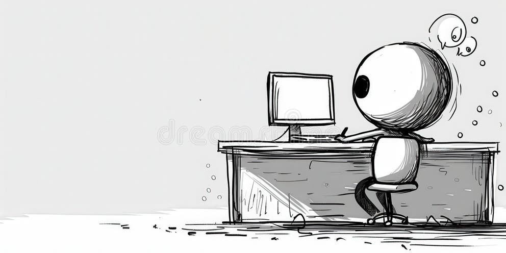 Stick Figure Desk Stock Illustrations – 1,007 Stick Figure Desk Stock ...