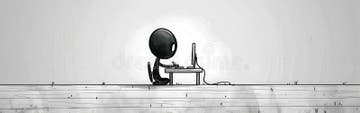 Stick Figure Sitting Desk Stock Illustrations – 300 Stick Figure ...