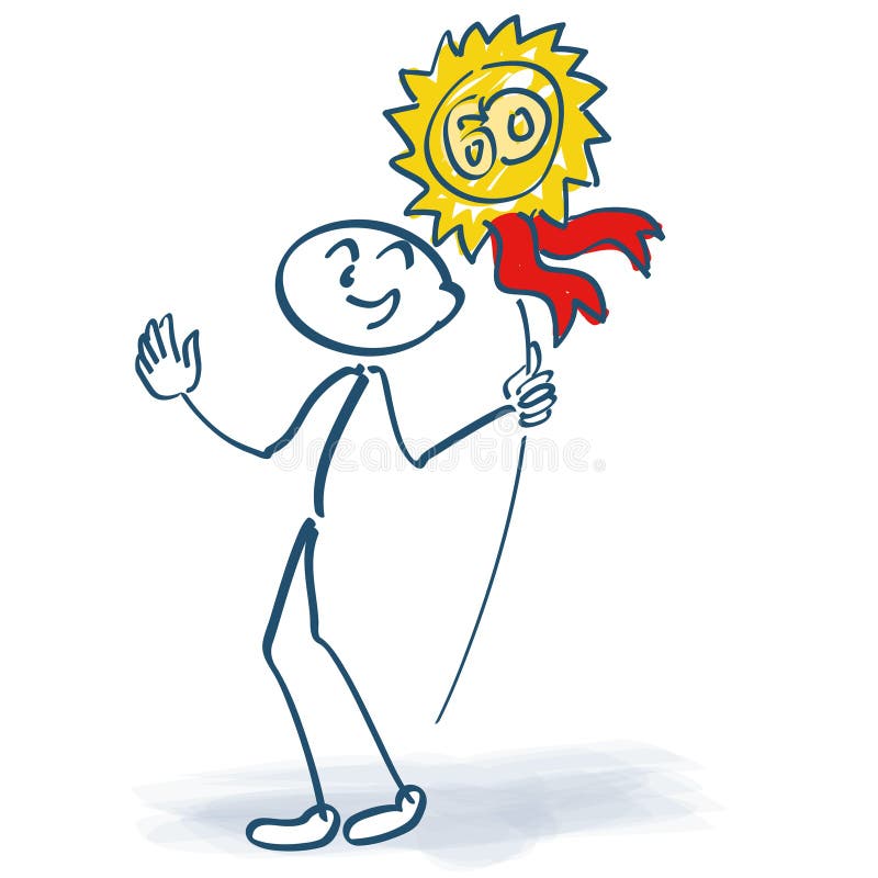 Stick Figure With A Shrug And Happiness Stock Vector - Illustration of ...