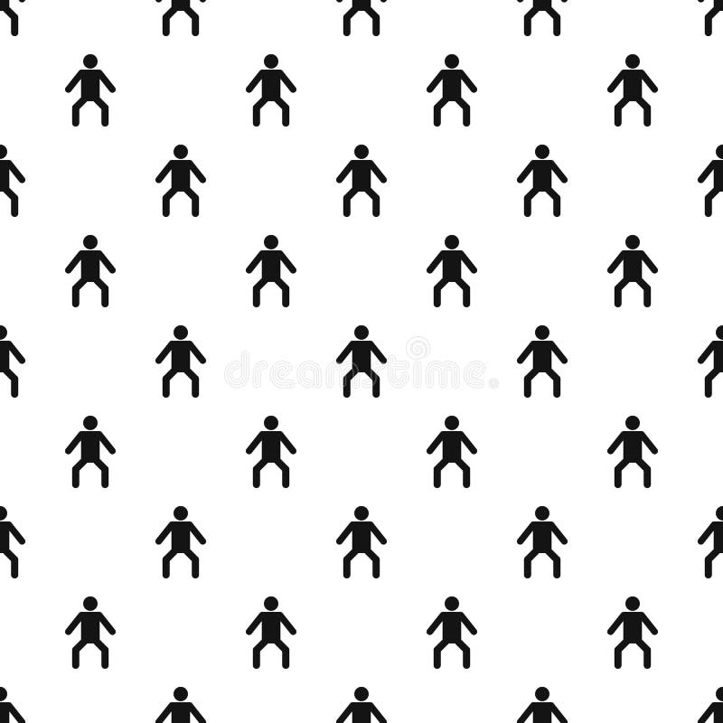 Stick Figure Stickman Pattern Seamless Stock Illustration ...