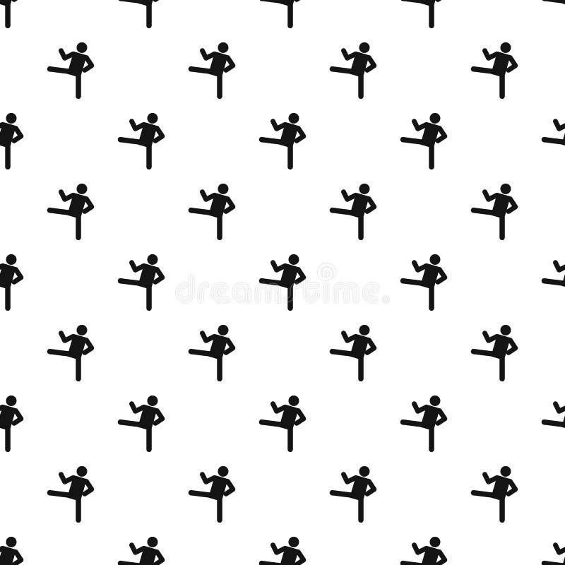 Stick Figure Stickman Pattern Vector Seamless Stock Vector ...