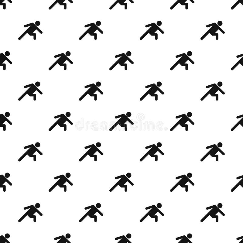 Stick Figure Stickman Pattern Vector Seamless Stock Vector ...