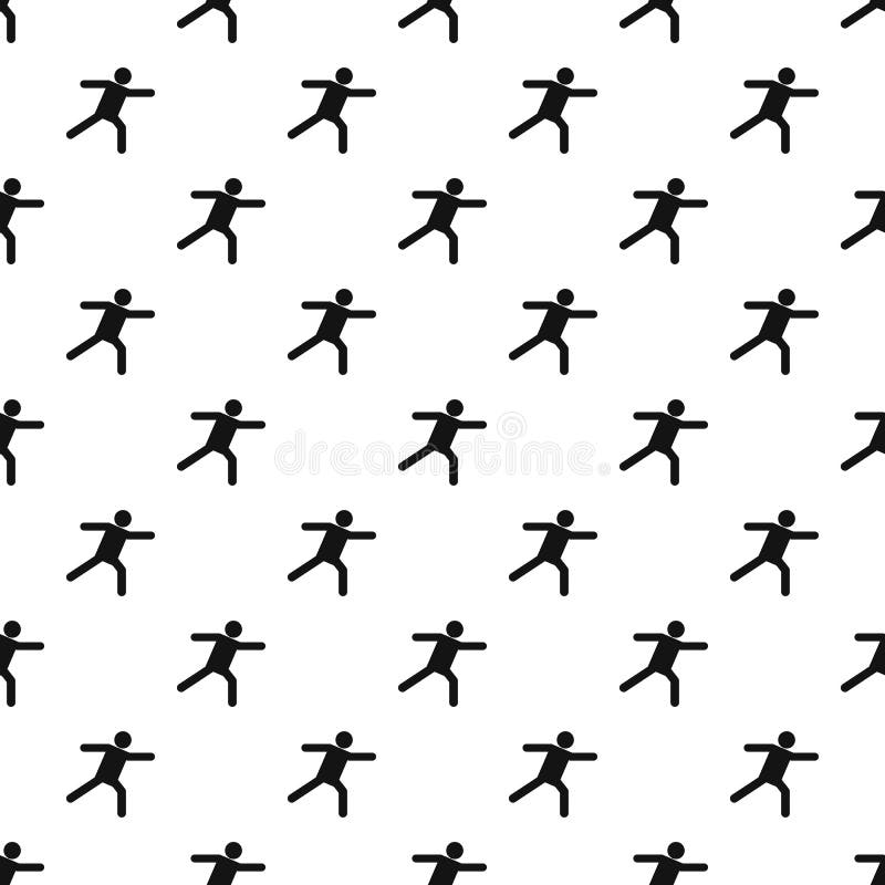 Stick Figure Stickman Pattern Vector Seamless Stock Vector ...