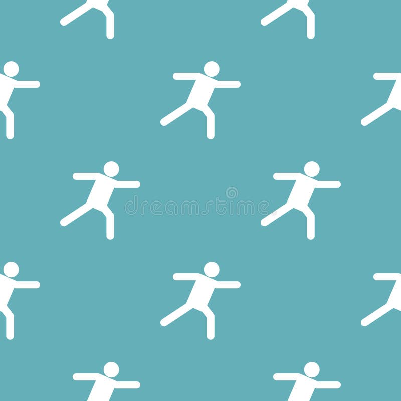 Stick Figure Stickman Pattern Vector Seamless Stock Vector ...