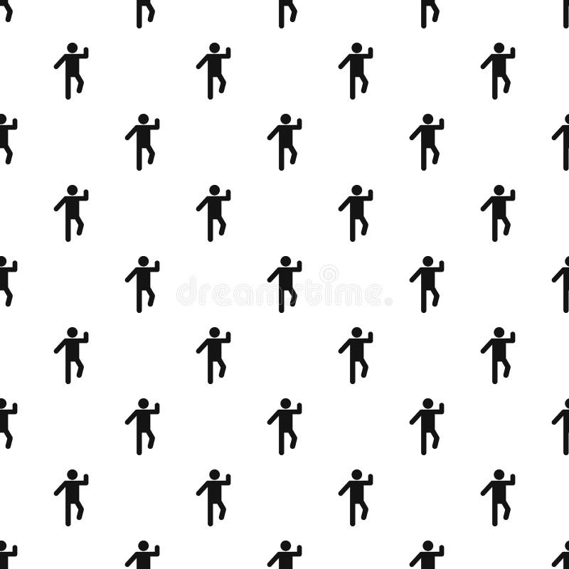 Stick Figure Stickman Pattern Vector Seamless Stock Vector ...