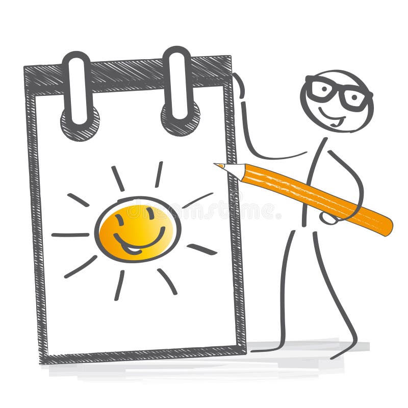 Stick Figure Thinking Positive Stock Illustrations – 64 Stick Figure ...