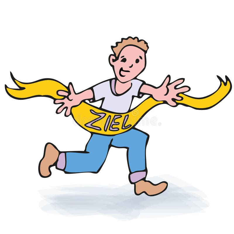 Stick Figure To Target Finish Stock Illustrations – 2 Stick Figure To ...