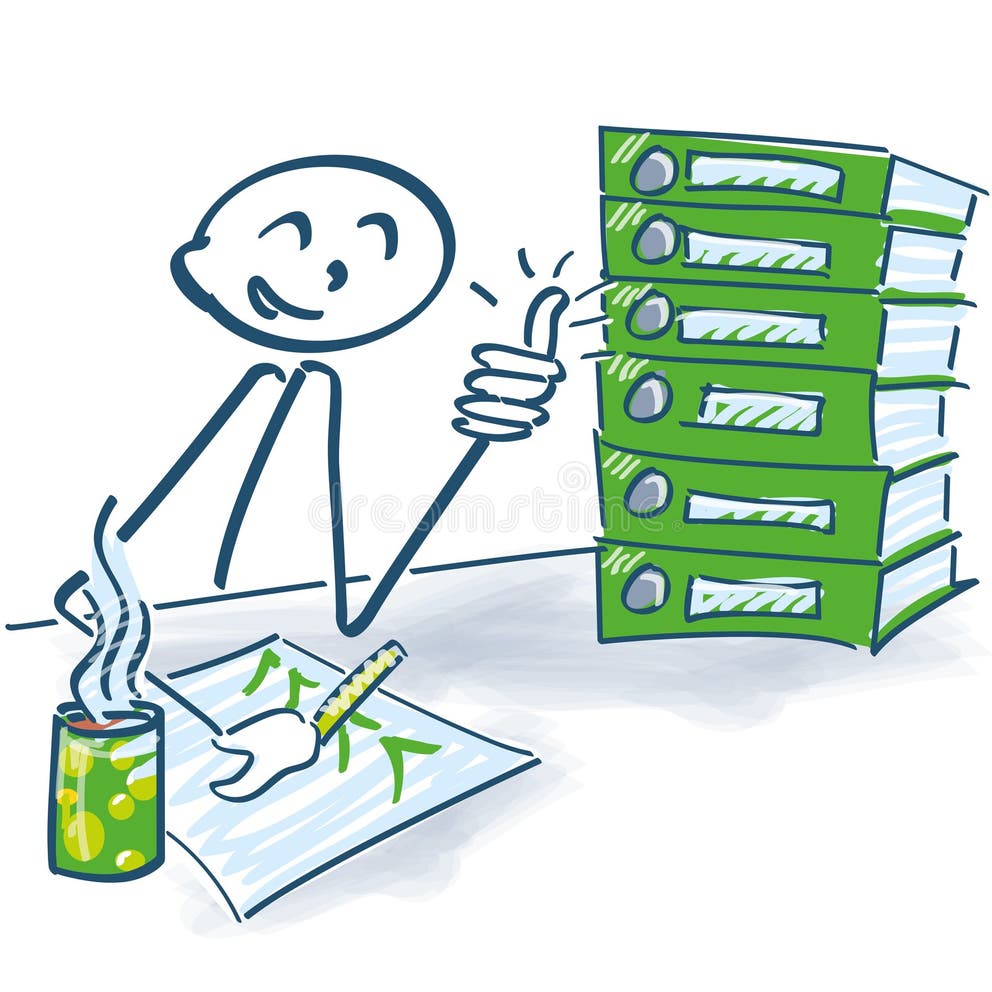 Stick Figure Work Done Stock Illustrations – 61 Stick Figure Work Done ...