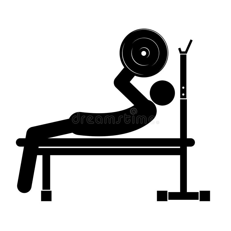 Human Body Bench Press Stock Illustrations – 120 Human Body Bench Press ...