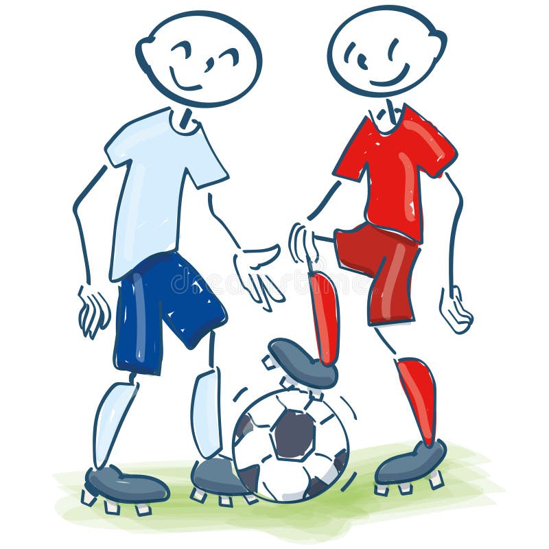 Stick Figure Footballer Stock Illustrations – 53 Stick Figure ...
