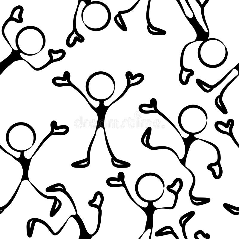 Stick Figures Moving Stock Illustrations – 90 Stick Figures Moving ...