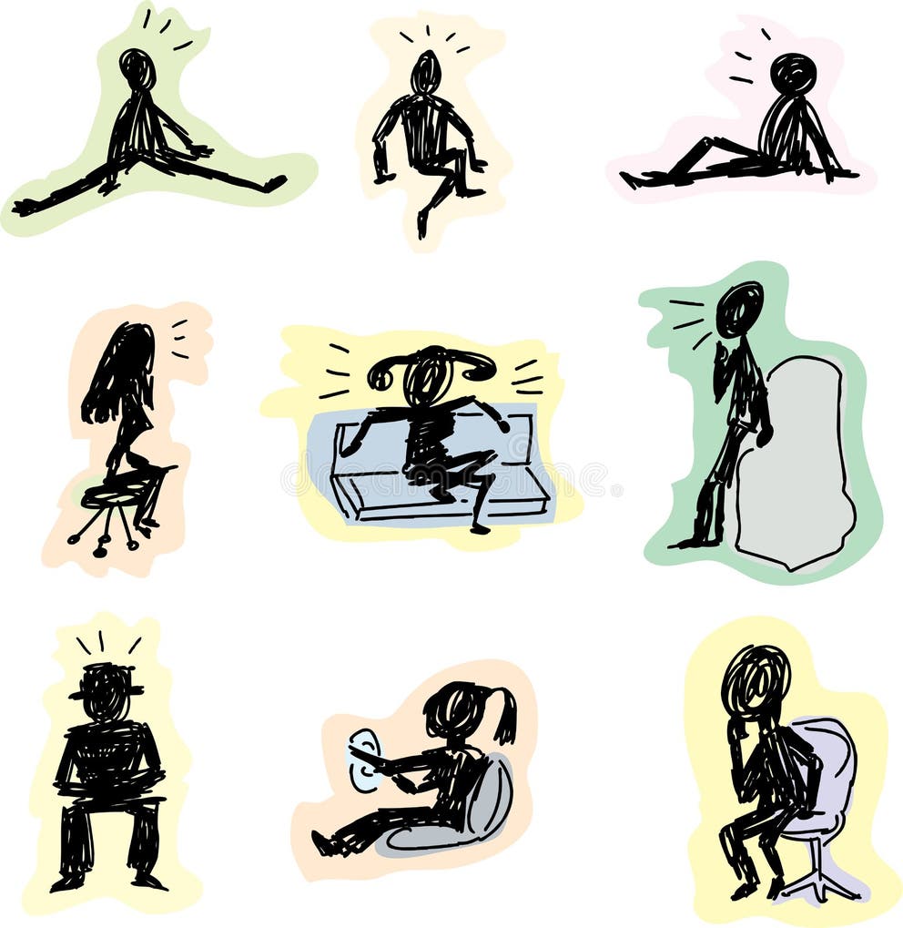 Stick Figure Waiting Stock Illustrations – 293 Stick Figure Waiting ...