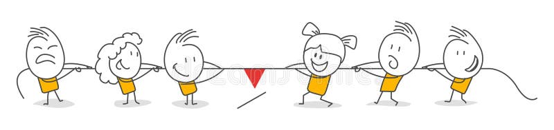 Stickman Pulling Stock Illustrations – 79 Stickman Pulling Stock ...