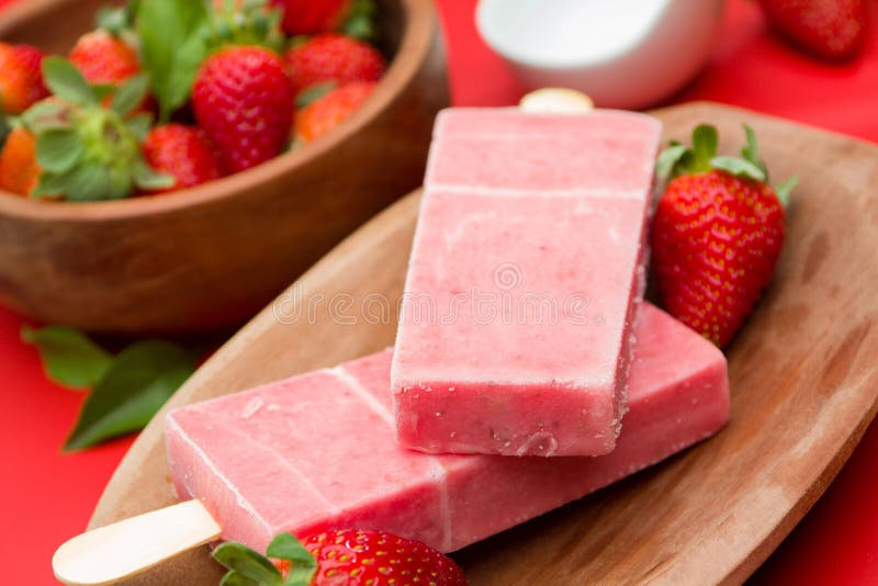 Stick ice cream stock image. Image of frozen, cream, garnished - 51783177