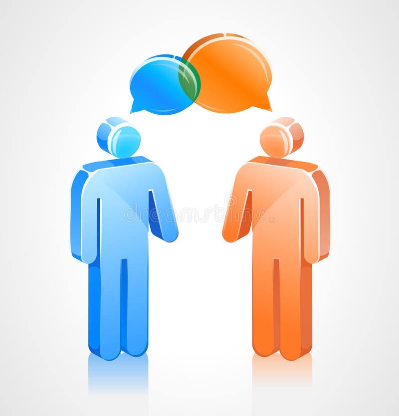 Stick Icon Discussing stock vector. Illustration of forum - 27720939