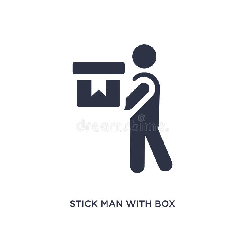 Stick Man Carrying Box Stock Illustrations – 159 Stick Man Carrying Box ...