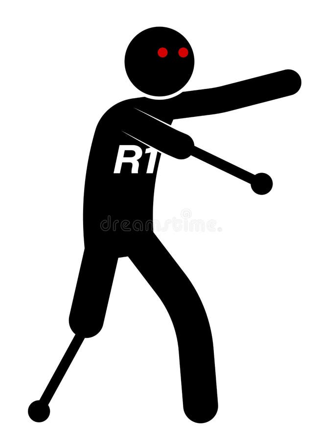 Stick Man, Cyborg Man with Prosthetic Arm and Leg. Creating Smart ...