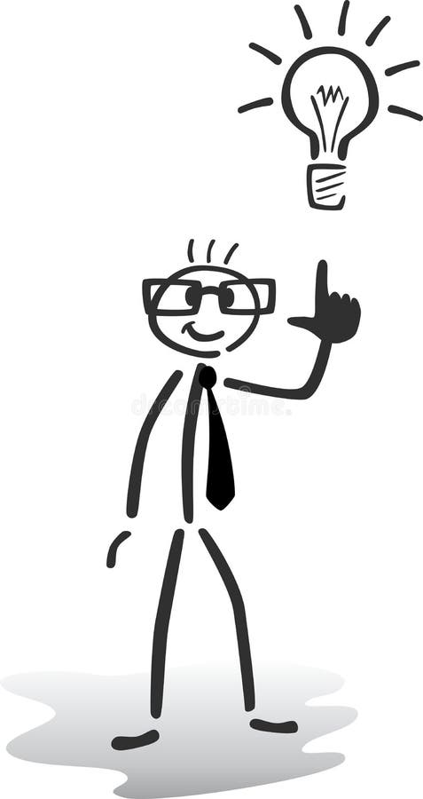 Stickman Vector Illustration Showing a Hint, Comment, Result or an ...