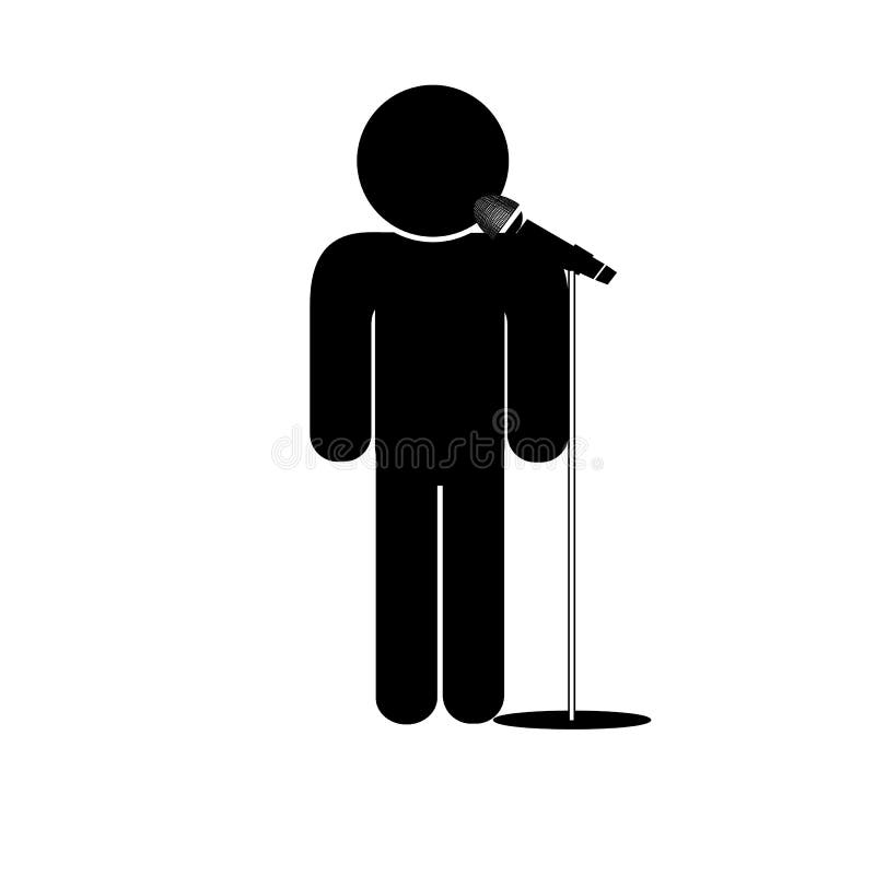 Stick Man Say Microphone Stock Illustrations – 7 Stick Man Say ...