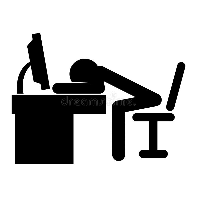 Stick man sleep stock vector. Illustration of medical - 79875026