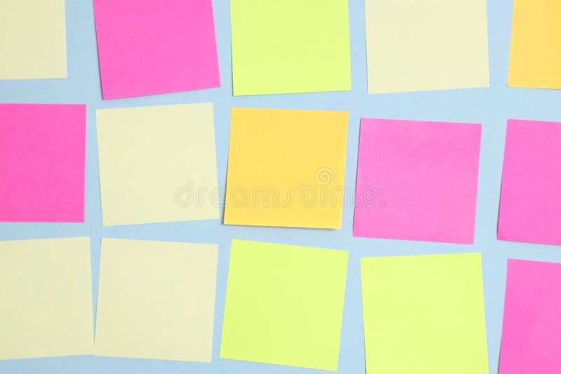 Stick Paper on Wall stock image. Image of memo, colour - 239390491