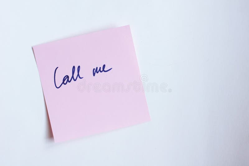 Stick Paper on White Background Stock Image - Image of office, blank ...