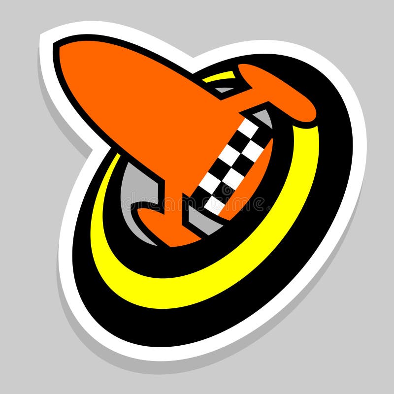 Stick rocket stock vector. Illustration of alien, original - 28358930