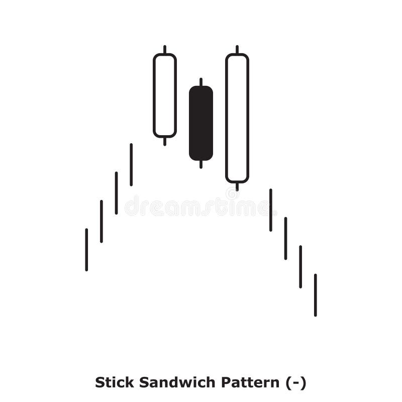 Stick Sandwich Pattern (-) White & Black - Round Stock Vector ...