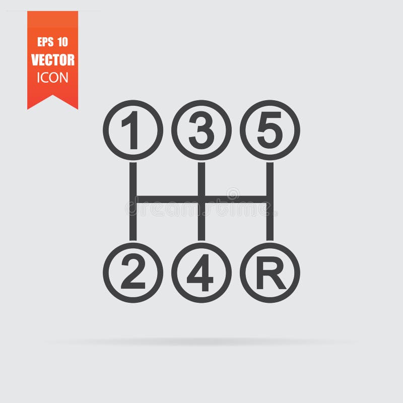 Stick shift web button stock vector. Illustration of torque - 4976383