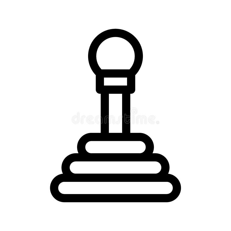 Stick Shift Icon Vector Symbol Design Illustration Stock Vector ...