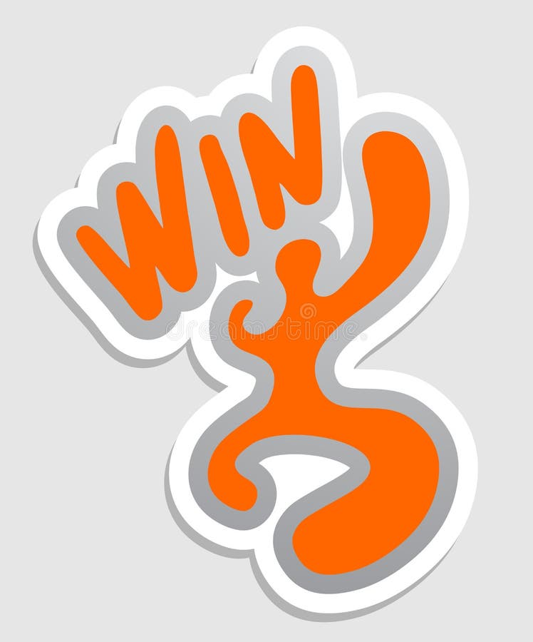 Stick win stock vector. Illustration of doll, winner - 30367674